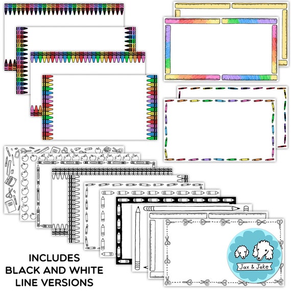 Printable School Borders Black And White