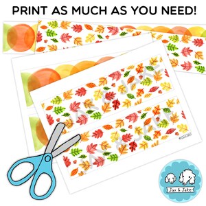 Watercolor Fall Bulletin Board Borders, Printable Fall Classroom Decor ...