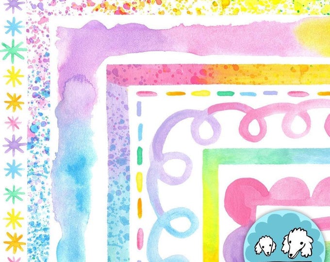 Frame Clipart, Borders Clipart, Flower Borders Clipart, Rainbow Borders ...