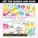 Watercolor Crayon Decor & Editable Labels - Rainbow Classroom Decor ...