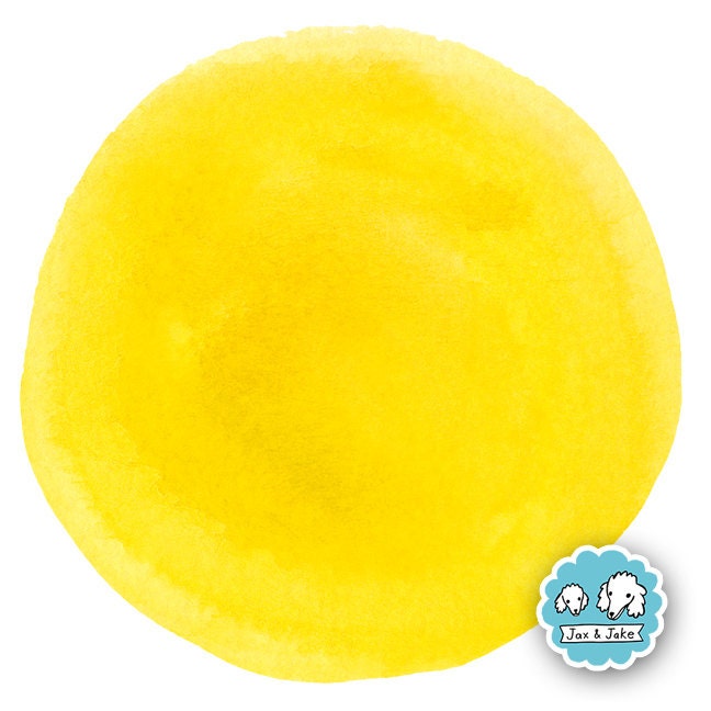 Orange and Yellow Watercolor Dots / Circles Clipart - Etsy