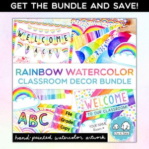 Editable Classroom Calendar Cards for Pocket Chart, Colorful Rainbow ...