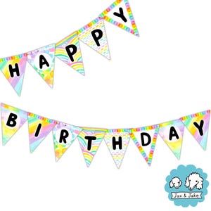 Editable Watercolor Pastel Rainbow Banners, Bulletin Board Decorations ...