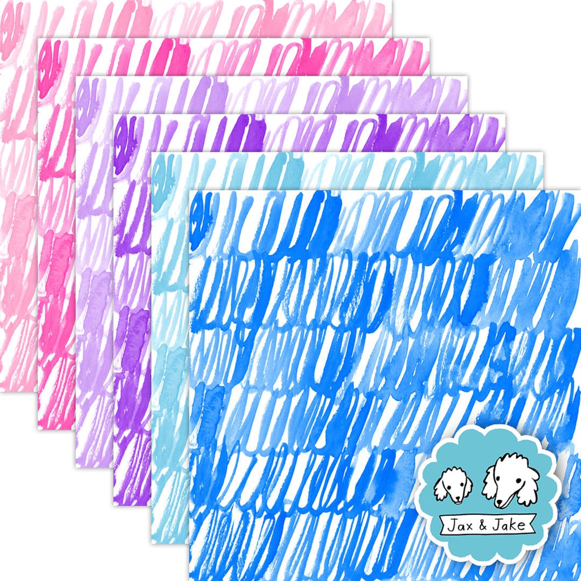 Watercolor Scribble Texture Digital Papers Watercolor - Etsy