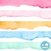 Basic Watercolor Wash Full Page Border Clipart | Colorful Hand-painted ...