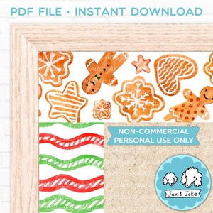 Christmas Bulletin Board Borders, Printable Watercolor Winter Holiday ...