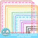 Skinny Border Bundle 400 Matching Page Square Thin Clipart Frames 20 ...