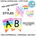 Editable Rainbow Watercolor Banners 2 Printable Banner for - Etsy