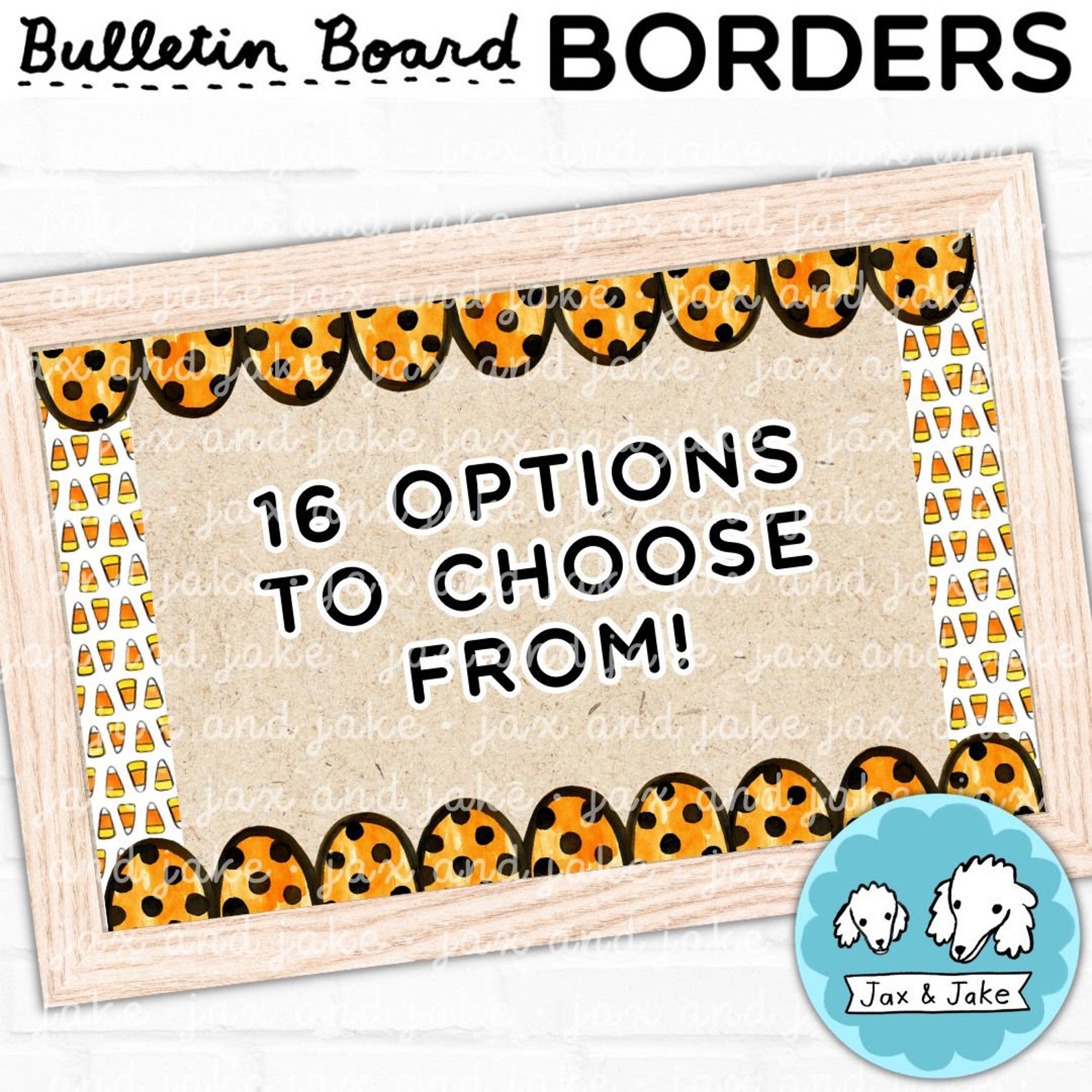 Watercolor Halloween Bulletin Board Borders, Printable Fall Classroom ...