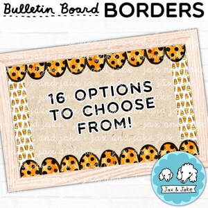 Watercolor Halloween Bulletin Board Borders, Printable Fall Classroom ...