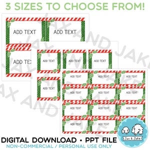 Editable Christmas Gift Tags - Printable Gingerbread, Candy Cane ...