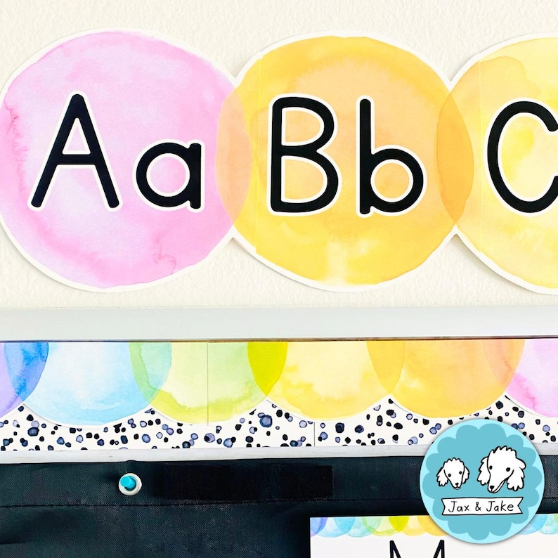 Pastel Rainbow Alphabet Posters, Includes Print and CURSIVE Letters ...