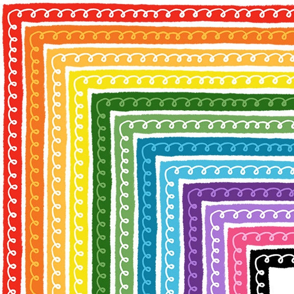 Curly Borders - Etsy