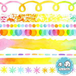 Pastel Rainbow Watercolor SLIDE Borders, Editable Google Slides ...