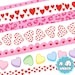Valentine Clipart Border Set Heart Border Valentine's - Etsy