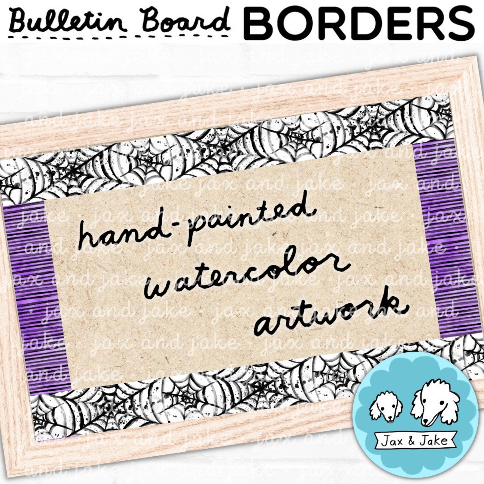 Watercolor Halloween Bulletin Board Borders, Printable Fall Classroom ...