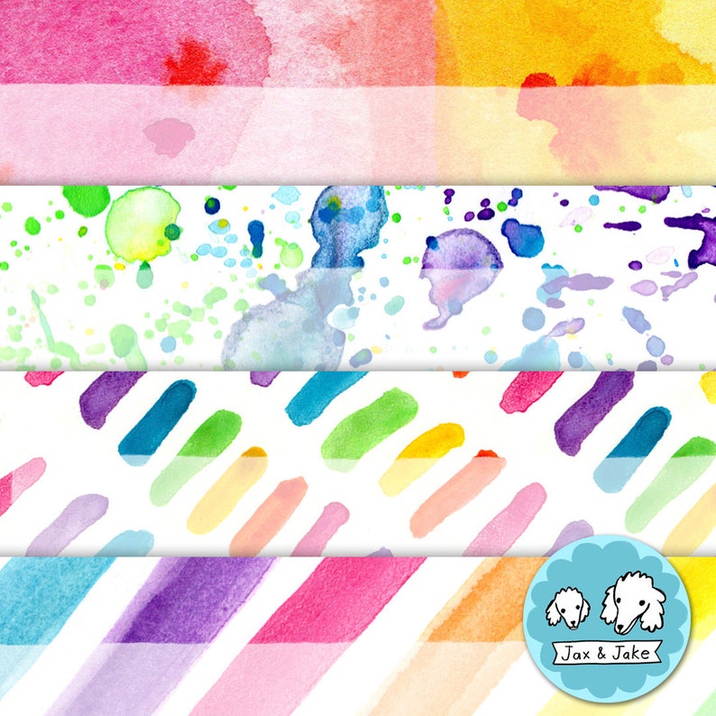 Rainbow Watercolor SLIDE BORDERS and BACKGROUNDS, Google Slides ...