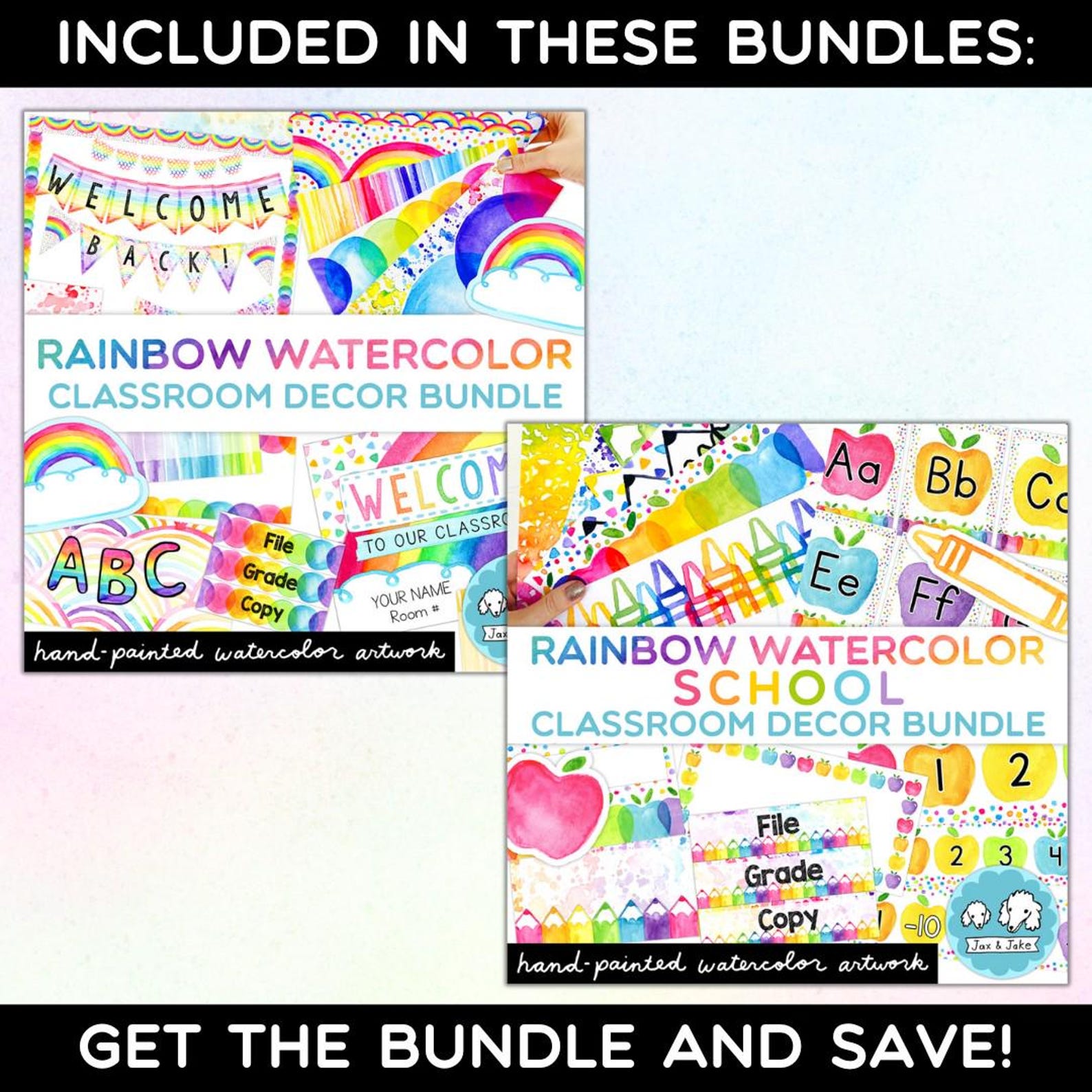 Editable Watercolor 2D and 3D Shape Posters, Printable Classroom ...