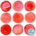Red Watercolor Dots / Circles Clipart Set | Valentines Day / Christmas ...