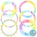 Pastel Rainbow Circle Clipart Borders, Watercolor Rainbow Wreath ...