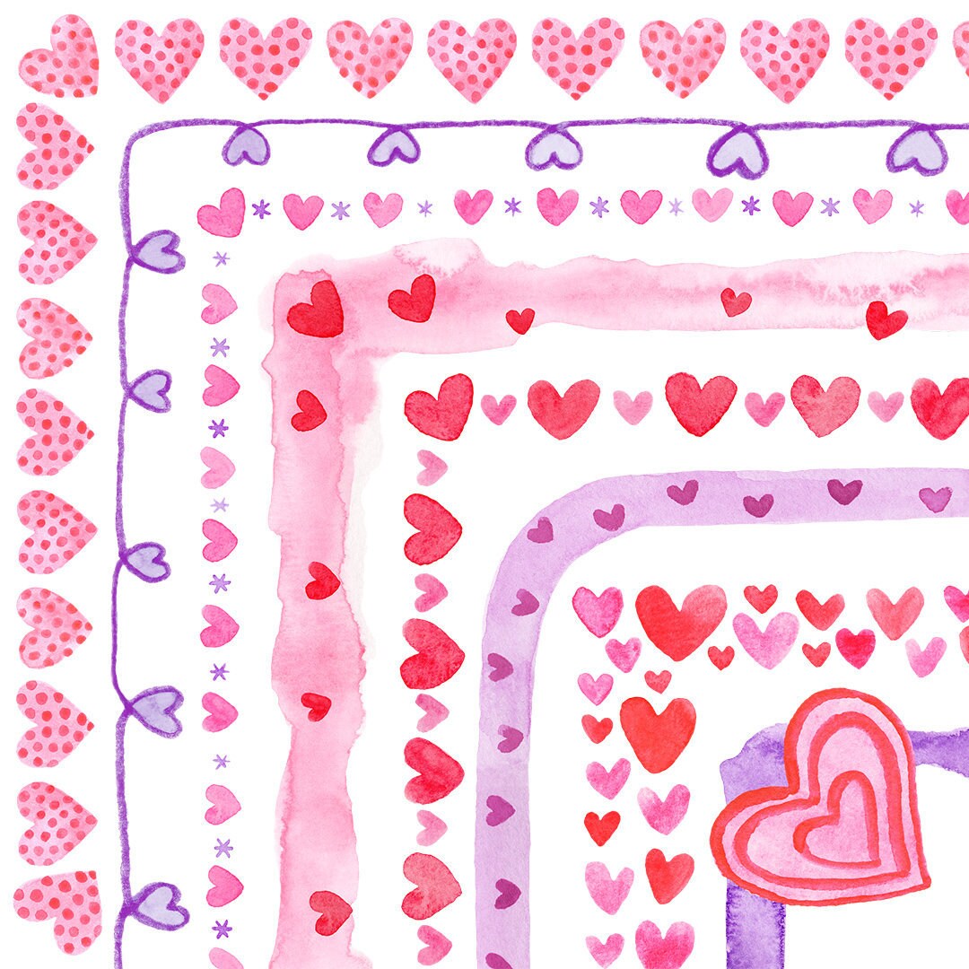 Valentines Clip Art Border