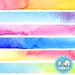 Bright Watercolor Blend Border Clipart, Colorful Ombre Full Page ...