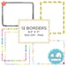 Watercolor Back to School Clipart Borders, Apple, Crayons, and Pencils ...