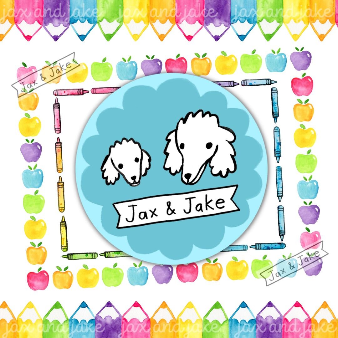 Watercolor Rainbow School Clipart Borders Teacher Clipart - Etsy