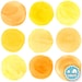 Orange and Yellow Watercolor Dots / Circles Clipart | Watercolor ...