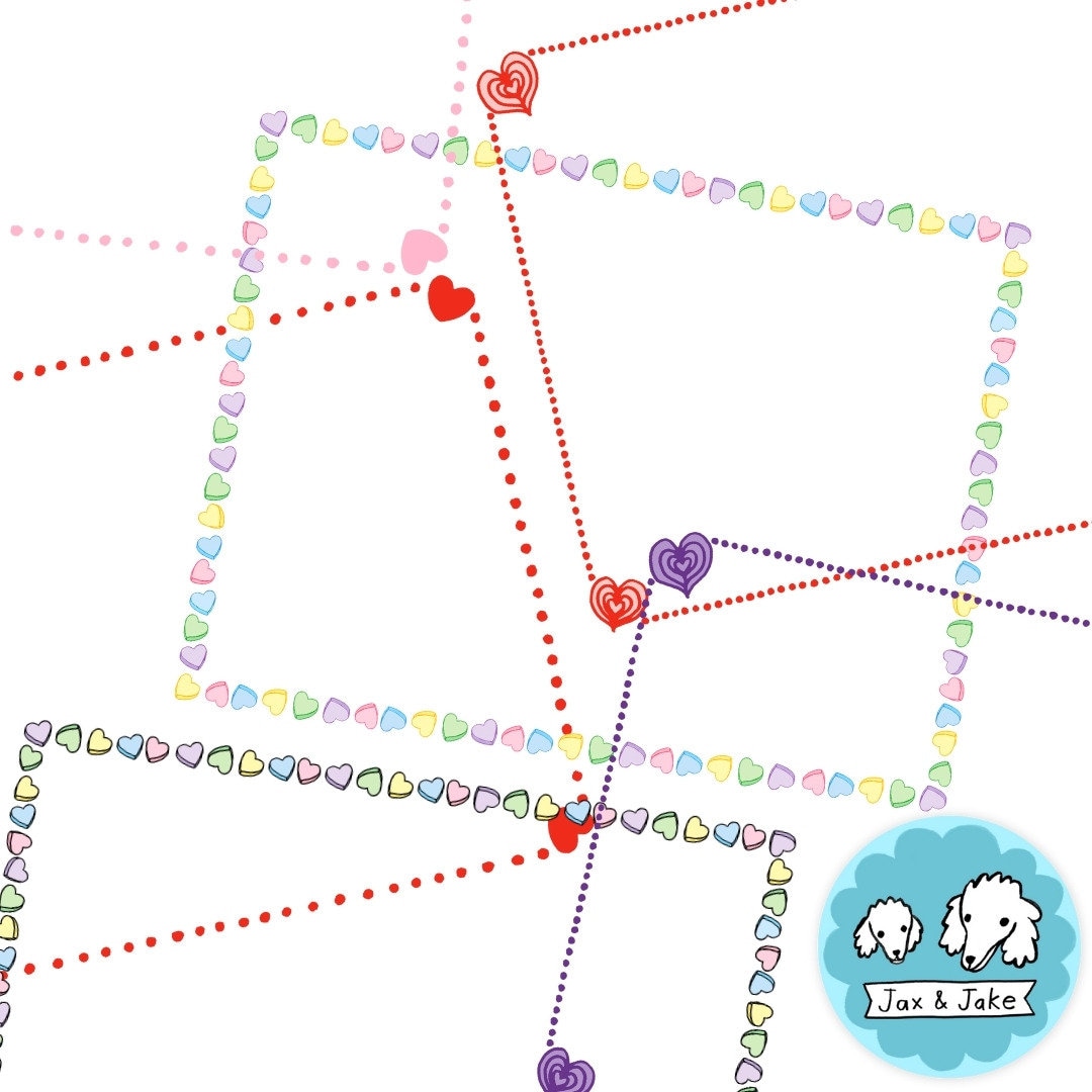 Skinny Valentine Clipart Borders, Valentines Day Clip Art Thin Boarders ...