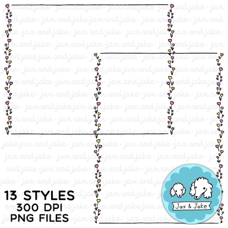Spring Clipart Borders Bee Butterfly Ladybug Flower Clip Art Page ...