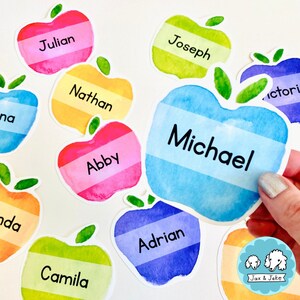 Rainbow Apple Classroom Decor, Back to School Welcome Banner, Editable ...