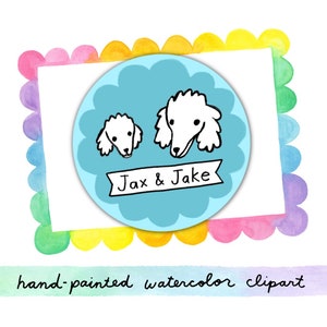 Watercolor Pastel Rainbow Clipart Borders, Spring Clip Art for Easter ...