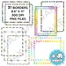 Pastel Rainbow School Clipart Borders, Back to School Supplies Clip Art ...
