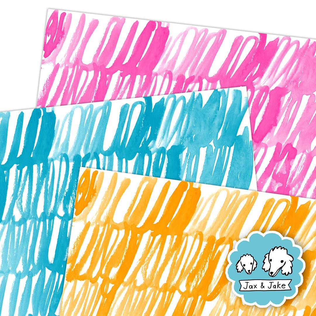 Watercolor Scribble Texture Digital Papers Watercolor Clipart ...