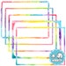 Watercolor Rainbow Clipart Borders, Skinny, Full-page and Confetti Clip ...