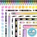 Pastel Rainbow School Clipart Borders, Back to School Supplies Clip Art ...
