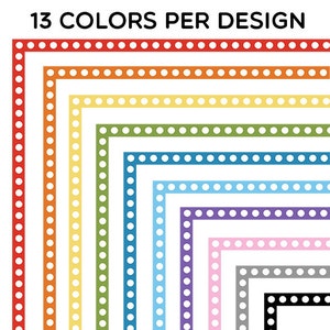 BASIC Borders 182 Simple and Colorful Clip Art Page Borders PNG ...