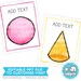Editable Watercolor 2D and 3D Shape Posters, Printable Classroom ...