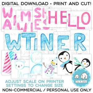 Winter Bulletin Board, Printable Pastel Christmas Classroom Decorations ...