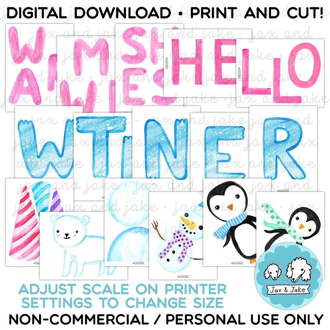 Winter Bulletin Board, Printable Pastel Christmas Classroom Decorations ...