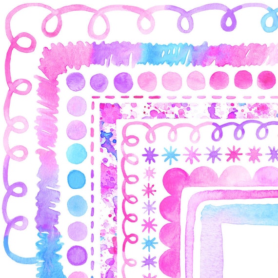 Blue Page Borders And Frames