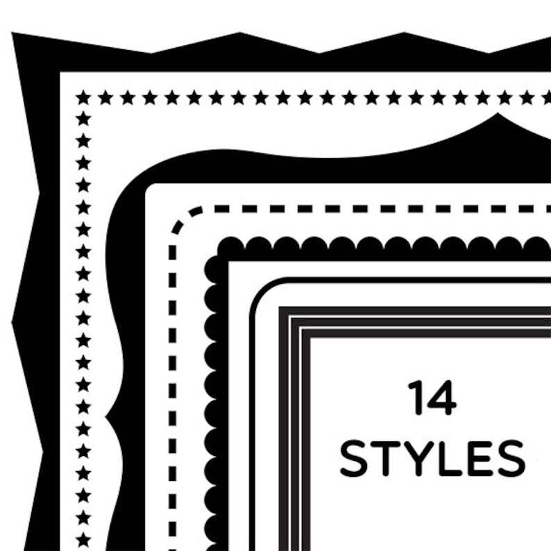 BASIC Borders 182 Simple and Colorful Clip Art Page Borders PNG ...