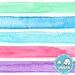 BASIC Watercolor Border Clipart, Hand Painted Rainbow Clip Art Frames ...