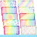 Rainbow Watercolor SLIDE BORDERS and BACKGROUNDS, Google Slides ...