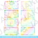 Watercolor Pastel Rainbow SLIDE Borders and Backgrounds Clipart ...