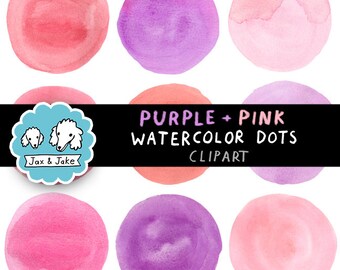 Pastel Watercolor Circle Clipart Round Watercolour Clip Art | Etsy