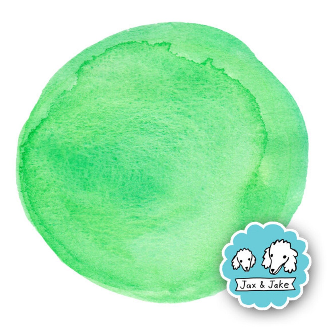 Aqua Blue / Light Green Watercolor Dots / Teal Circles Clipart Circle ...