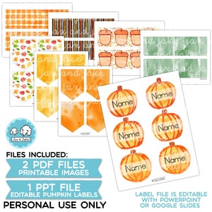 Watercolor Fall Bulletin Board Kit, Printable Fall Classroom Decor ...