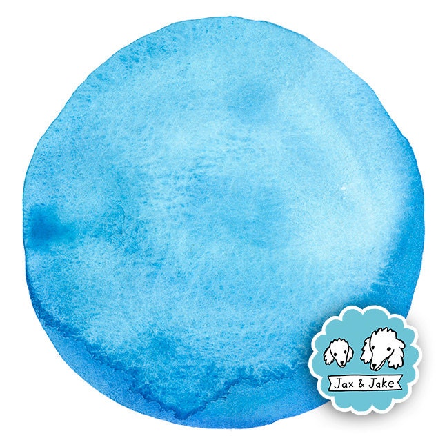 Blue Watercolor Dots / Circles Clipart Watercolor Circle Backgrounds ...